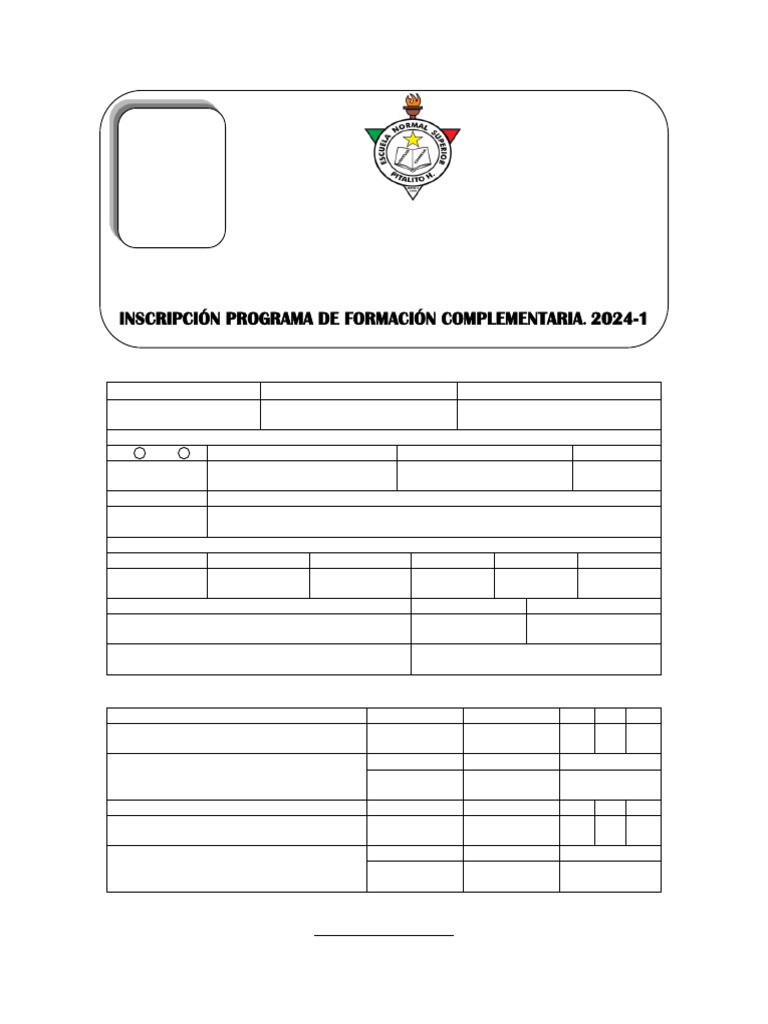 Formulario de Inscripcion PFC | PDF