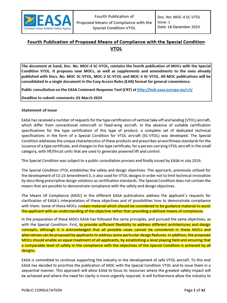moc-4_sc-vtol_-_issue_1_18_dec_2023 | PDF | Flight Test | Weight