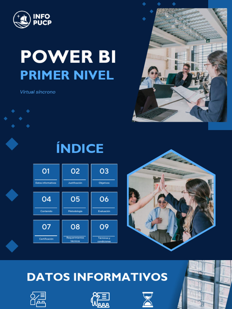 SÍLABO POWER BI Primer Nivel Virtual Síncrono INFOPUCP Compressed | PDF | Inteligencia de ...