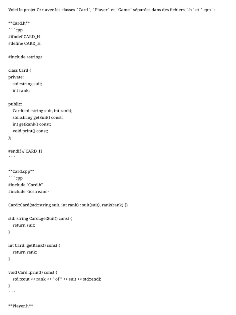 Poker Game | PDF | Card Games | C++