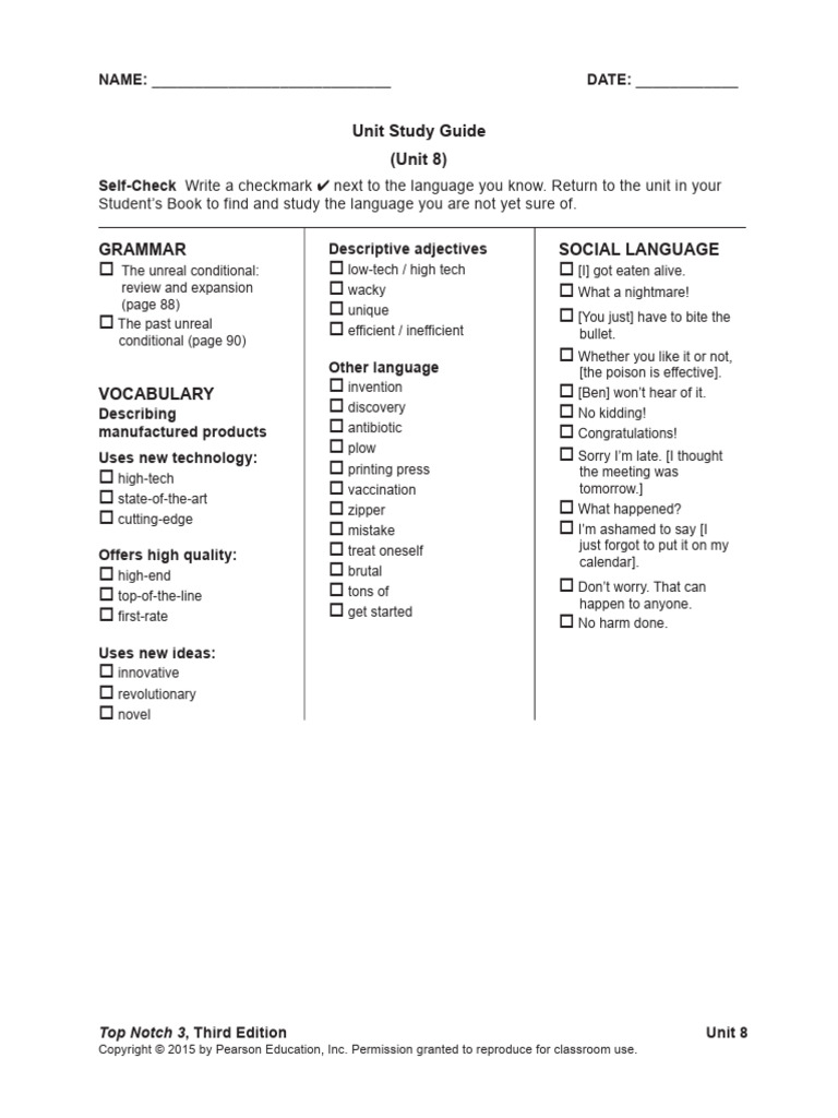 UNIT 08 Unit Study Guide | PDF | Human Communication | Linguistics
