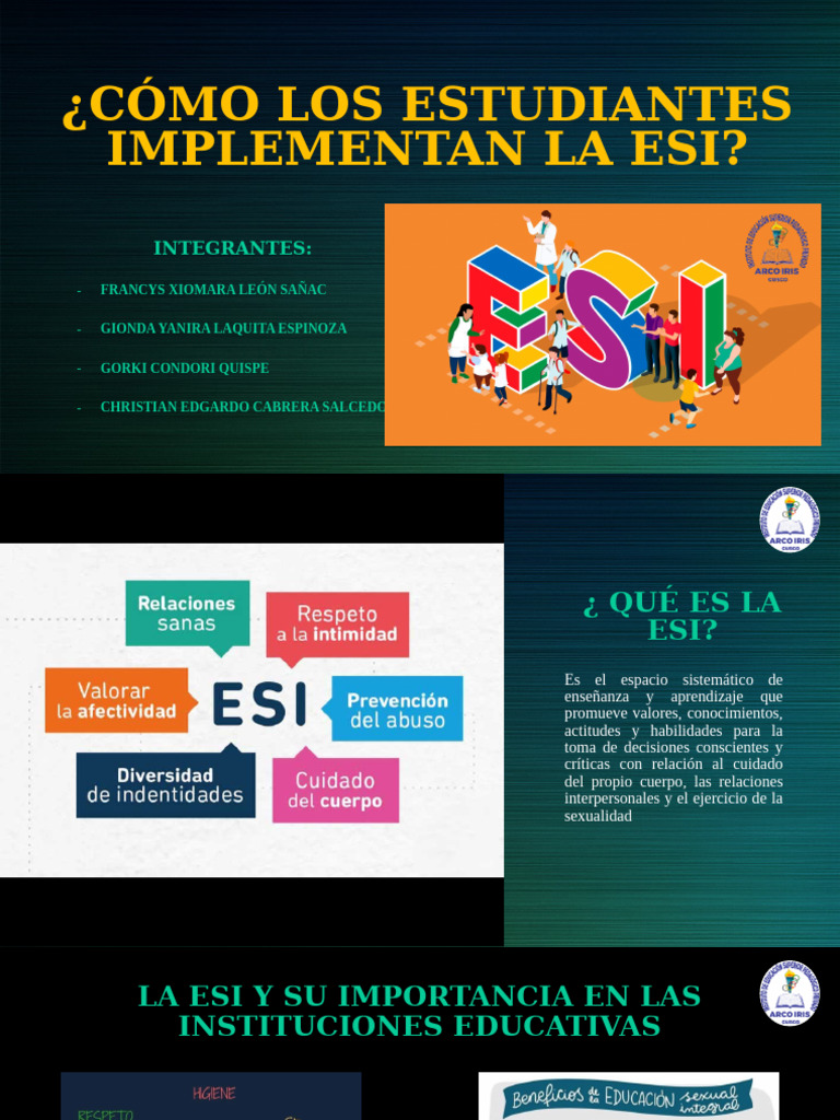 CÓMO LOS ESTUDIANTES IMPLEMENTAN LA ESI | PDF