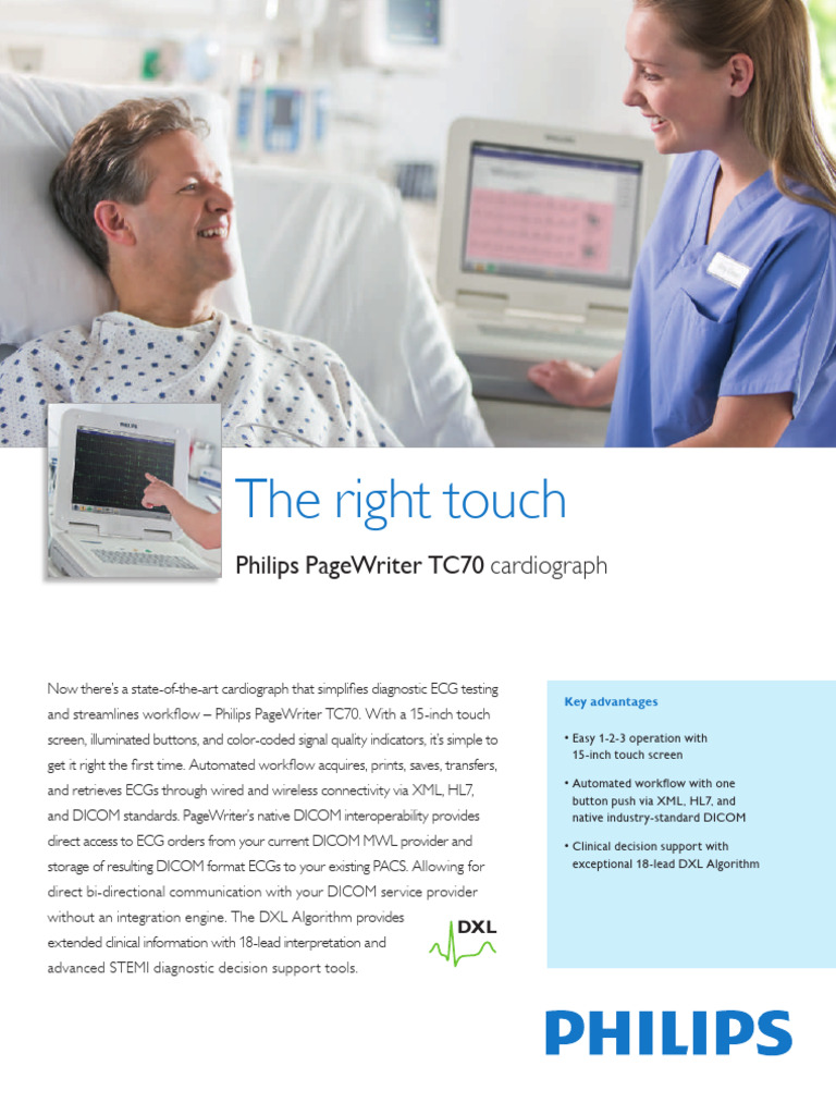 Philips PageWriter TC70 ECG Features | PDF | Electrocardiography ...