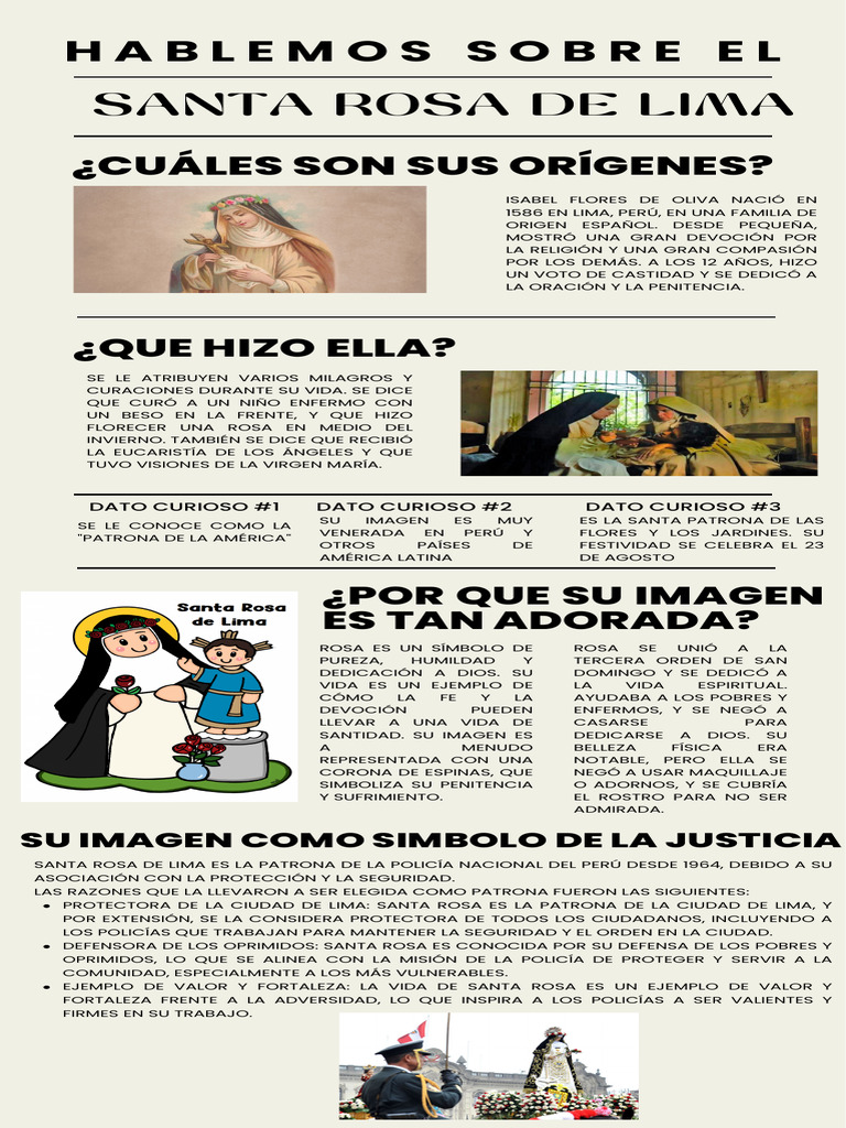 Santa Rosa de Lima: Vida y Legado | PDF | Santo