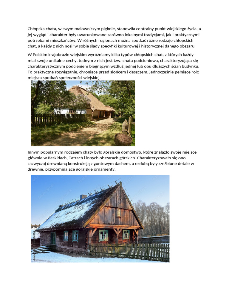 Chłopska Chata | PDF