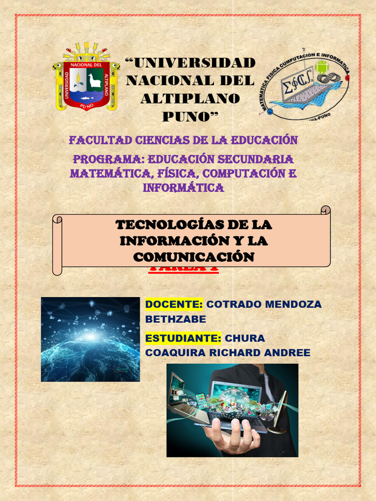 Chura - Coaquira - Richard - Andree TIC | PDF | Enseñando | Tecnología ...