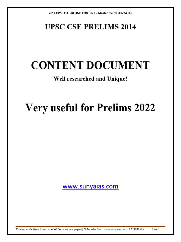 2014 Pyq Upsc - Unlocked | PDF | Special Drawing Rights | Brahman