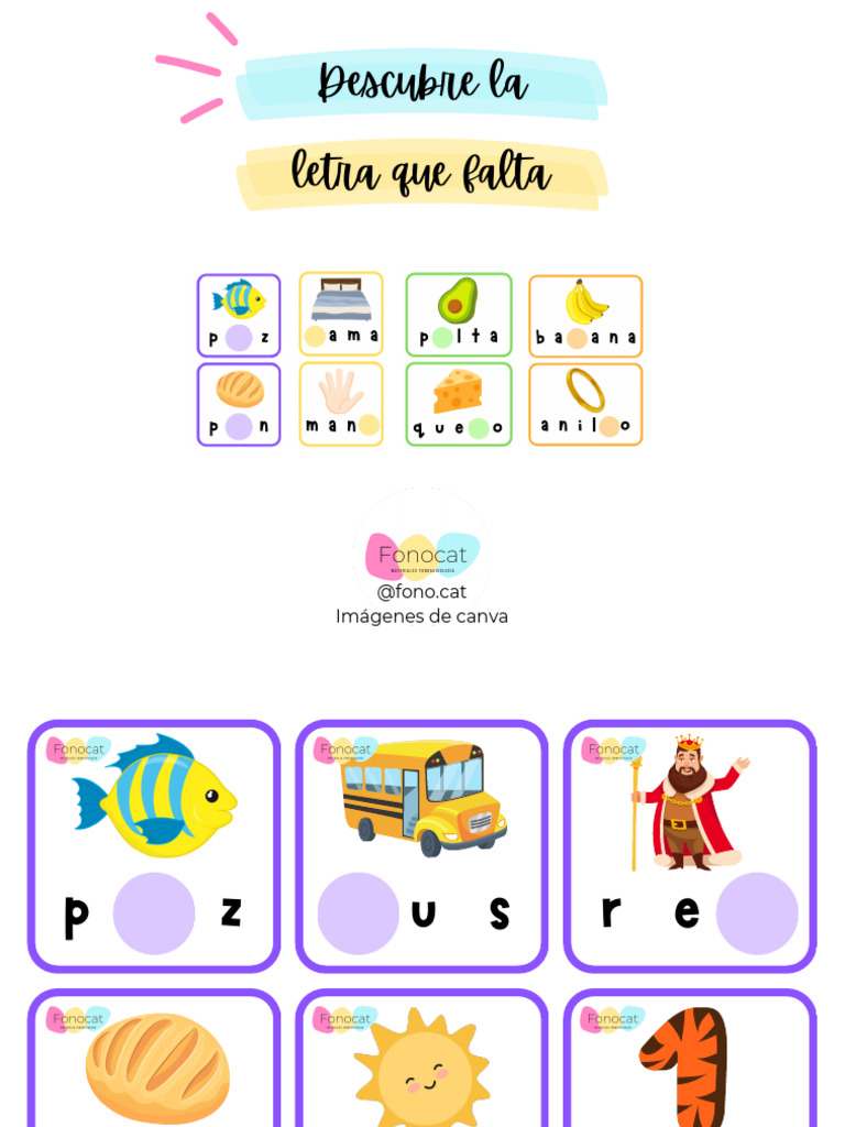 Descubre La Letra Que Falta | PDF