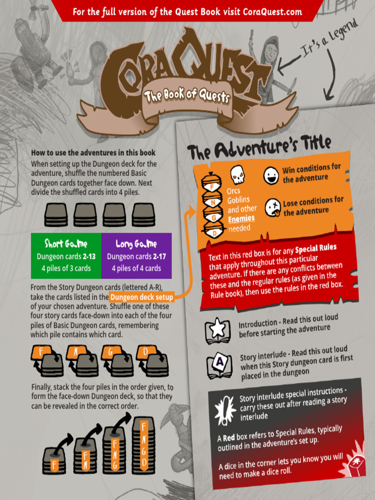 CoraQuest Questbook en | PDF