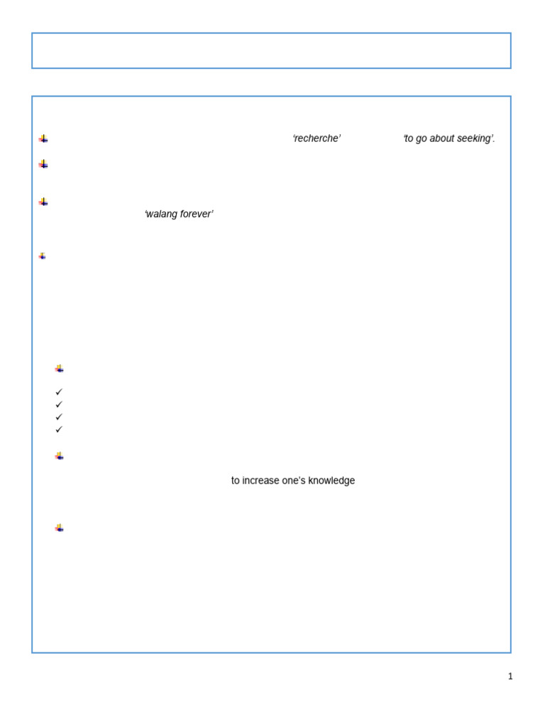 PR1-Lesson 1-Nature of Inquiry and Research (Reviewer) | PDF | Data | Inquiry
