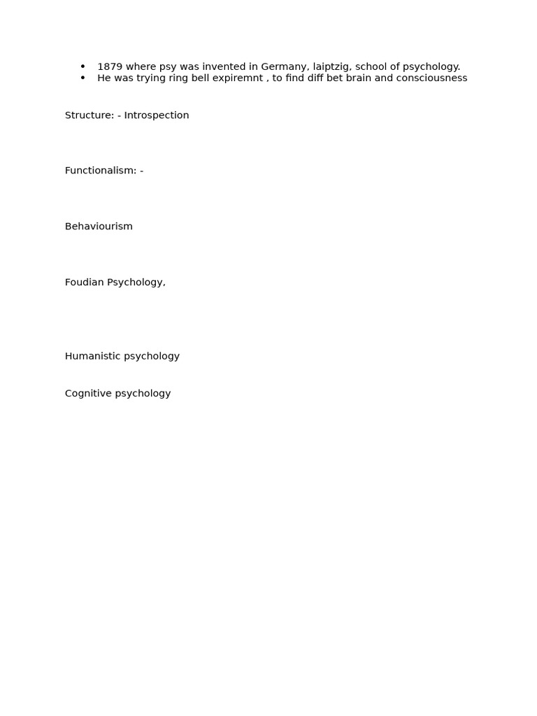 Psyc 103 Class 1 | PDF