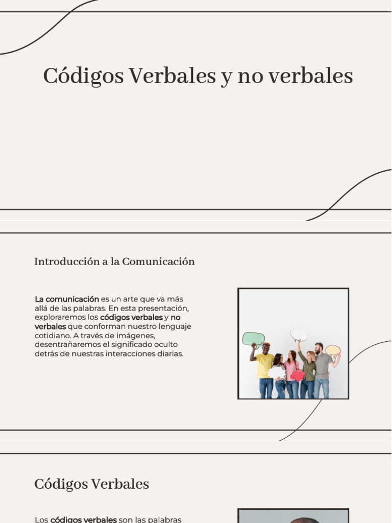 6° Codigos Verbales y No Verbales | PDF