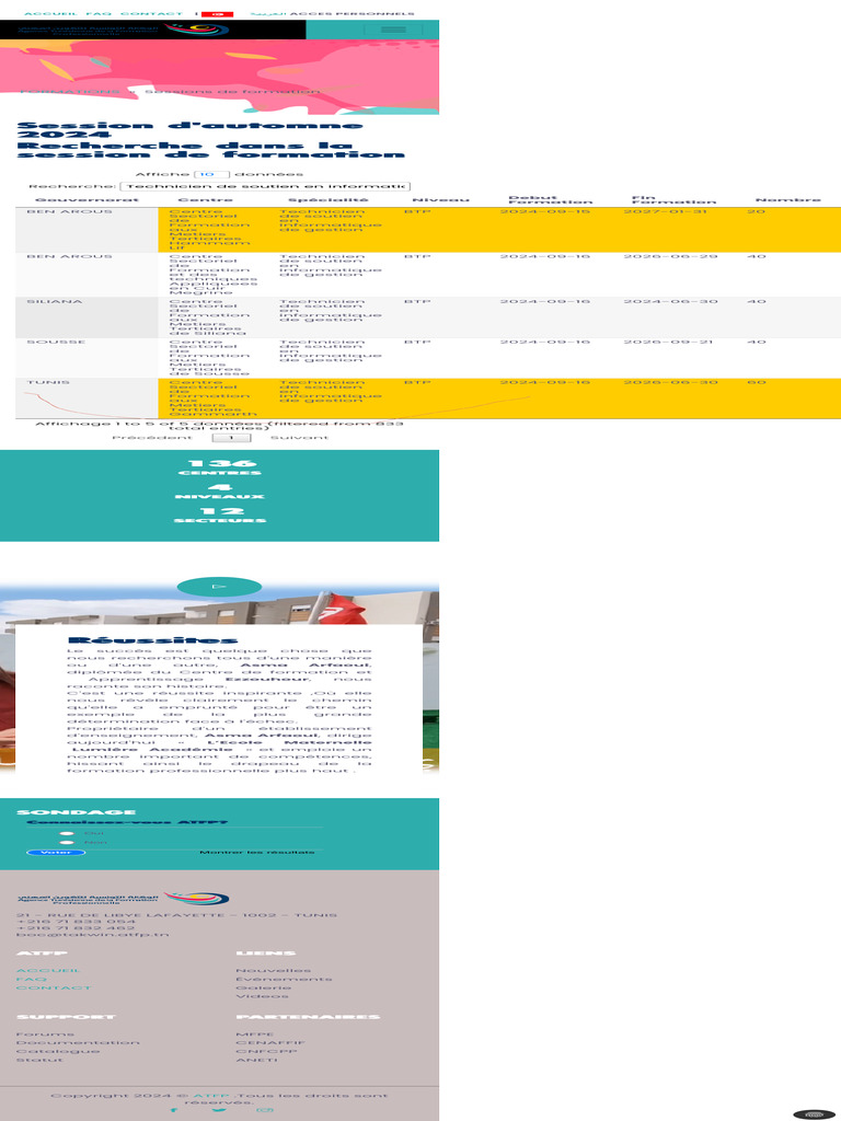 ATFP Sessions de Formation | PDF