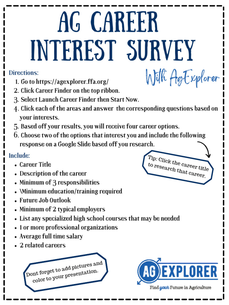Ag Careers Interest Survey With AgExporer | PDF | Computers
