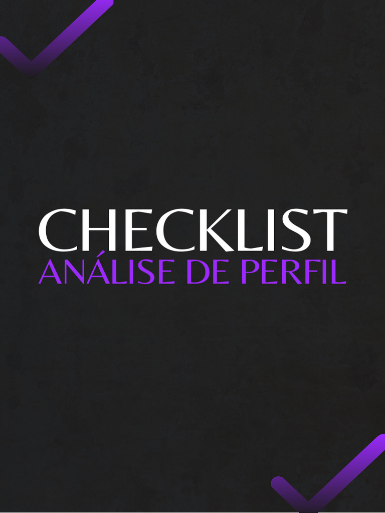 Checklist - Análise de Perfil | PDF
