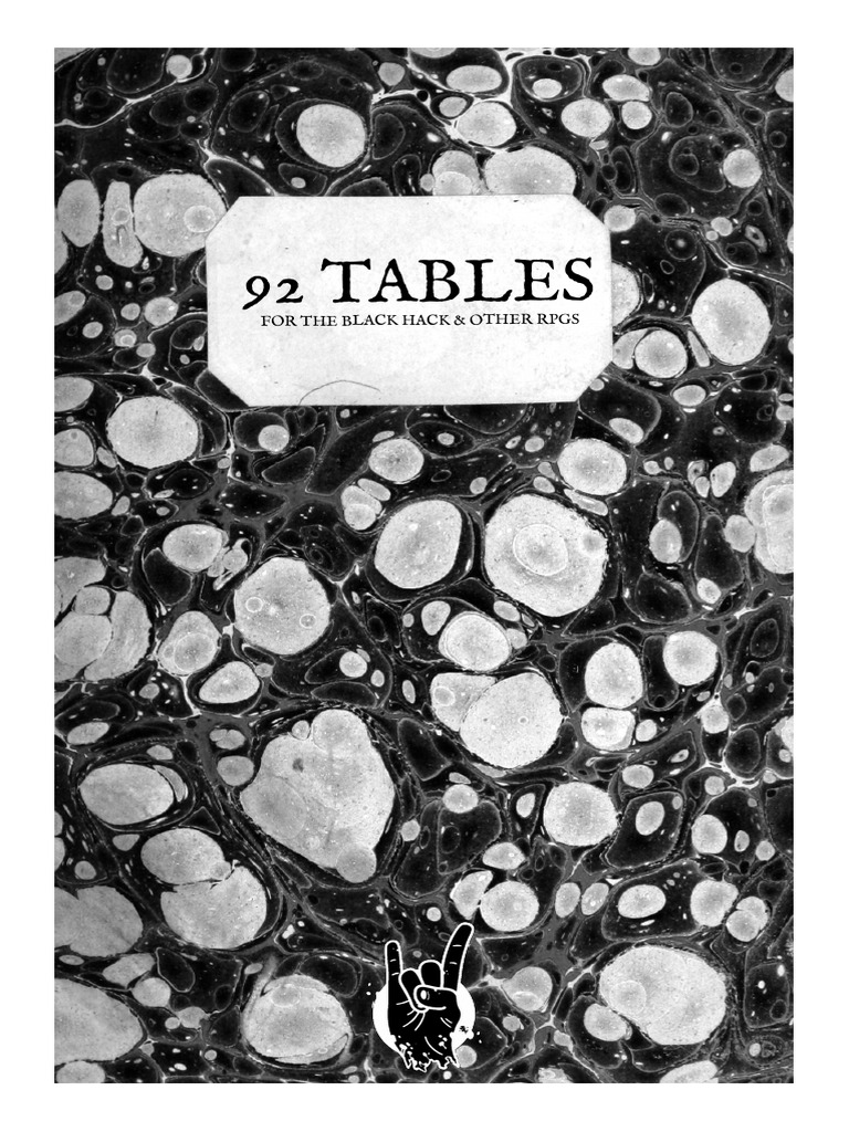 RPG Tables for The Black Hack | PDF