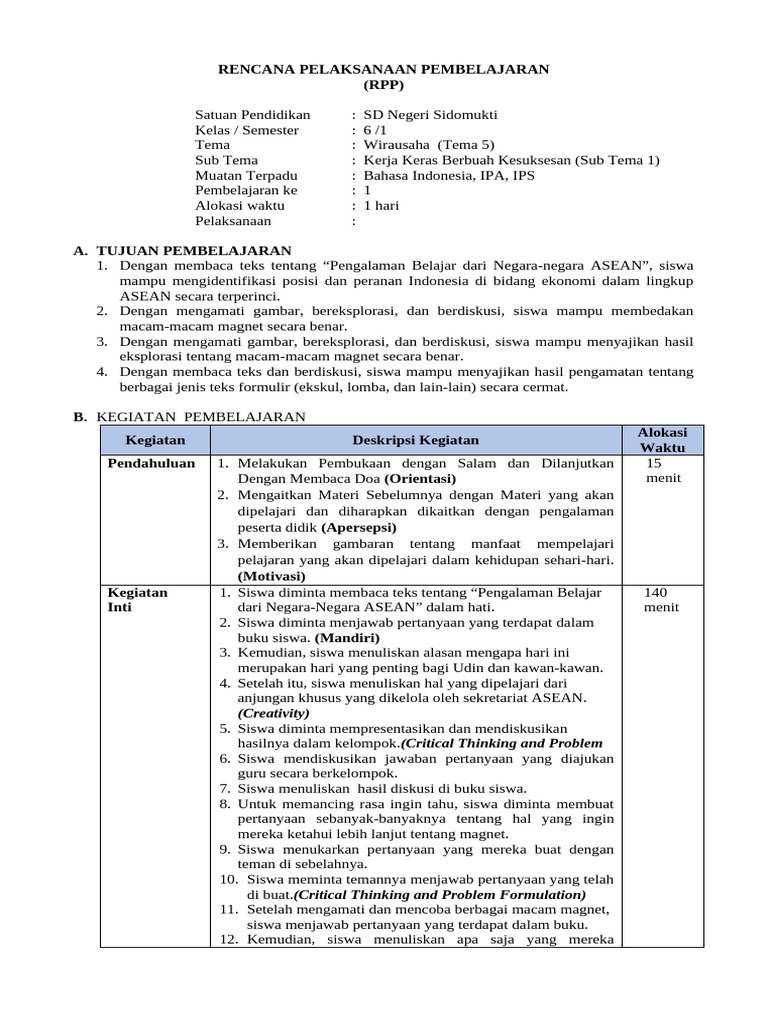 Tema 5 Sub Tema 1 Pb 1 | PDF