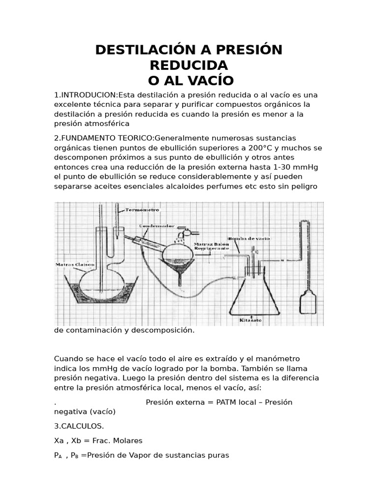 Lab Qmc200 Prac5 | PDF | Destilación | Vapor