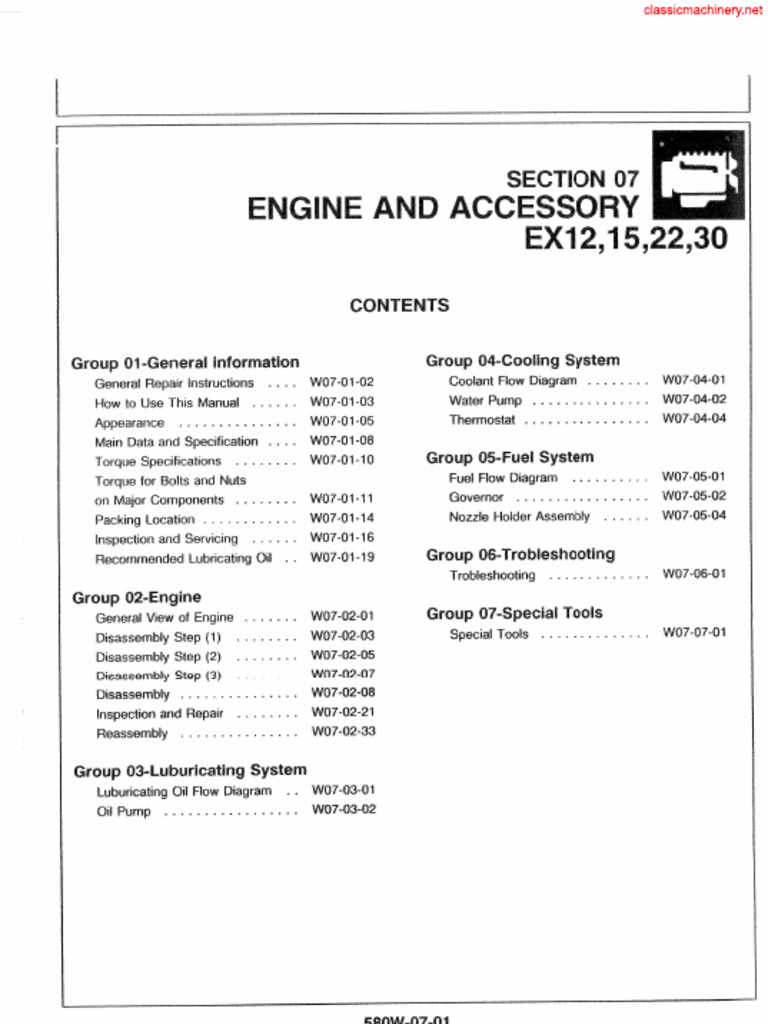 Isuzu 3kc1 3kr1 3kr2 Workshop Sec Wat | PDF