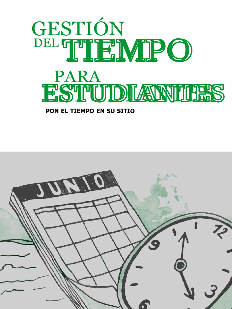 Gestión Del Tiempo para Estudiantes | PDF | Gestión del tiempo ...
