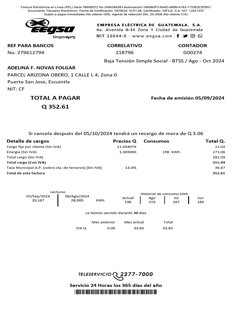 Factura 218796 G00274 | PDF