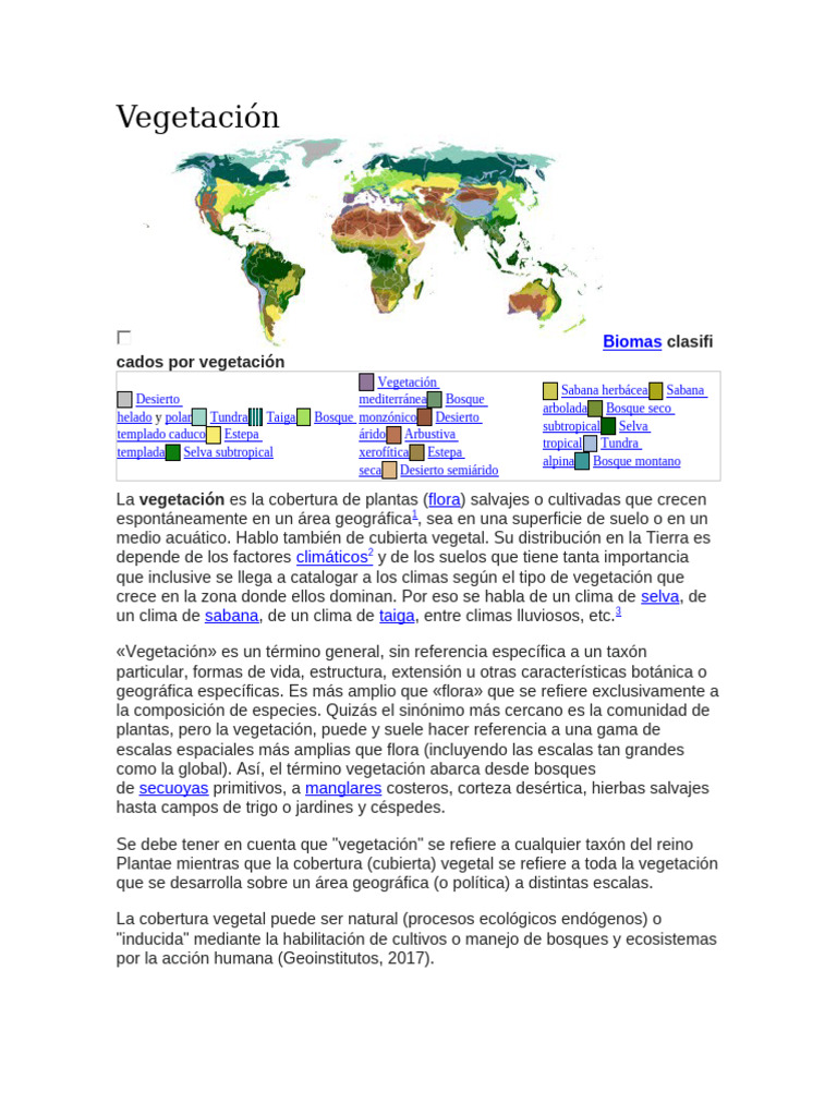 Vegetación | PDF | Vegetación | Botánica