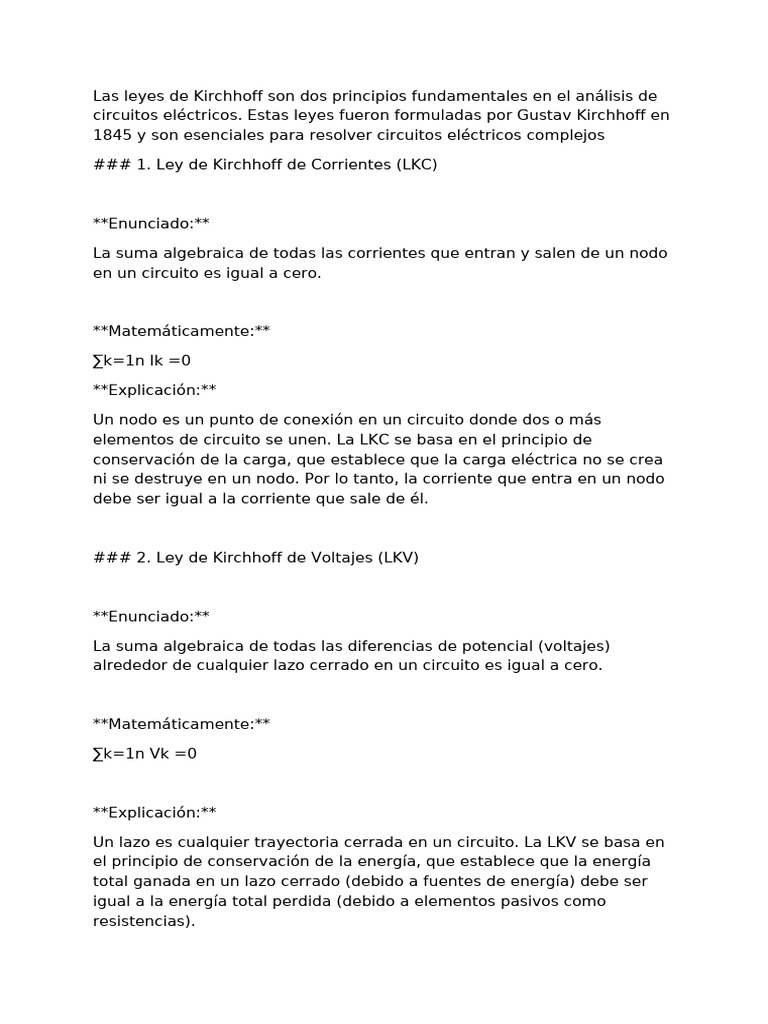 Investigxion Sobre La Ley de Kirchhoff | PDF | Red eléctrica | voltaje