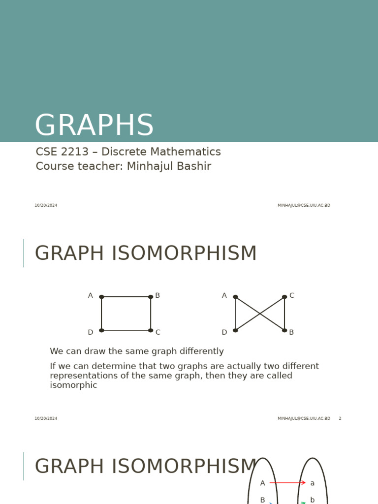 08-graph | PDF | Vertex (Graph Theory) | Theoretical Computer Science
