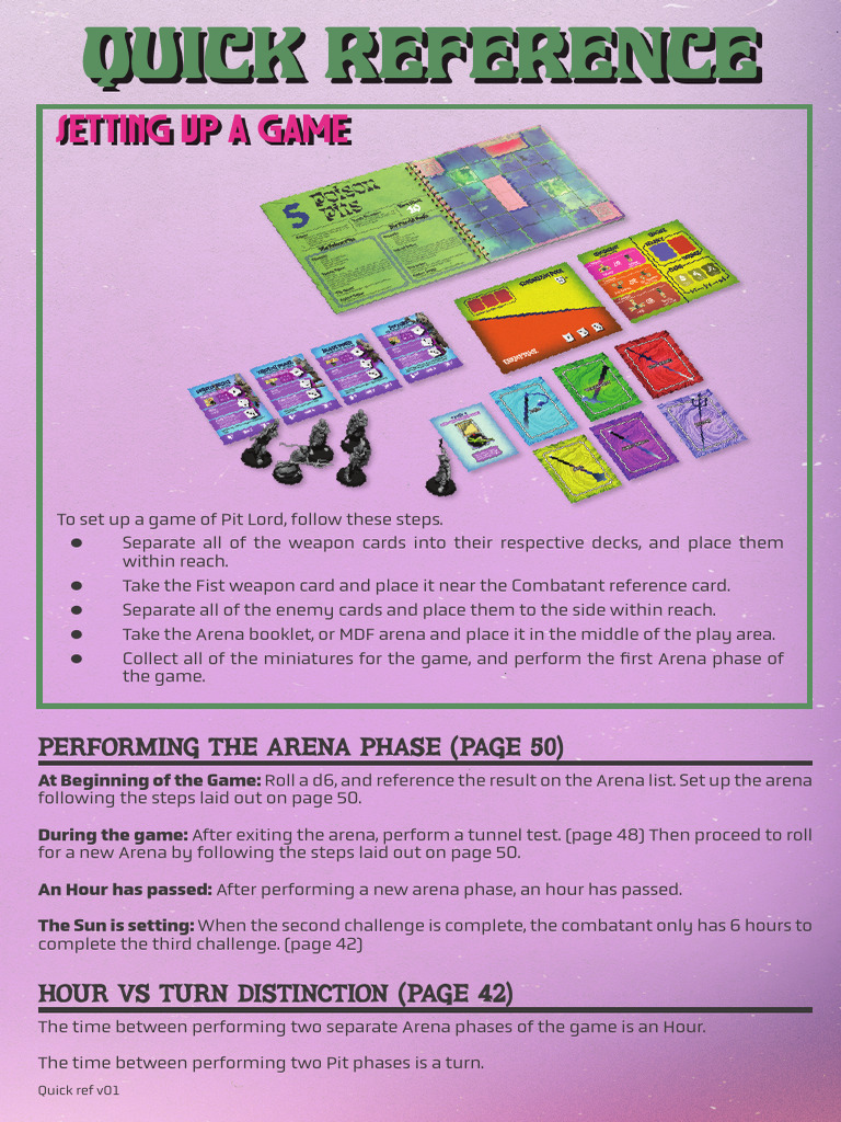 Quick Ref Cards | PDF | Sports & Recreation