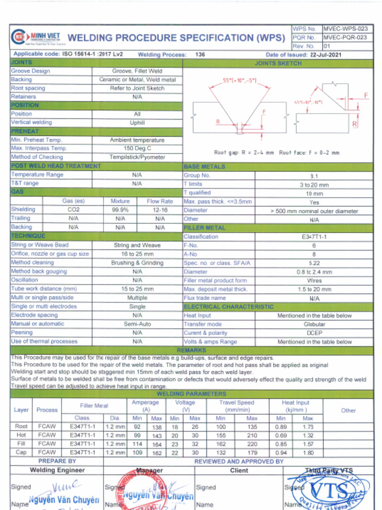28.mvec WPS Fcaw 023 | PDF