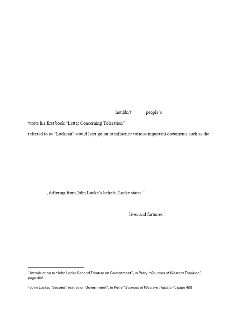 John Locke's Philosophy of Natural Rights | PDF | John Locke | Liberty