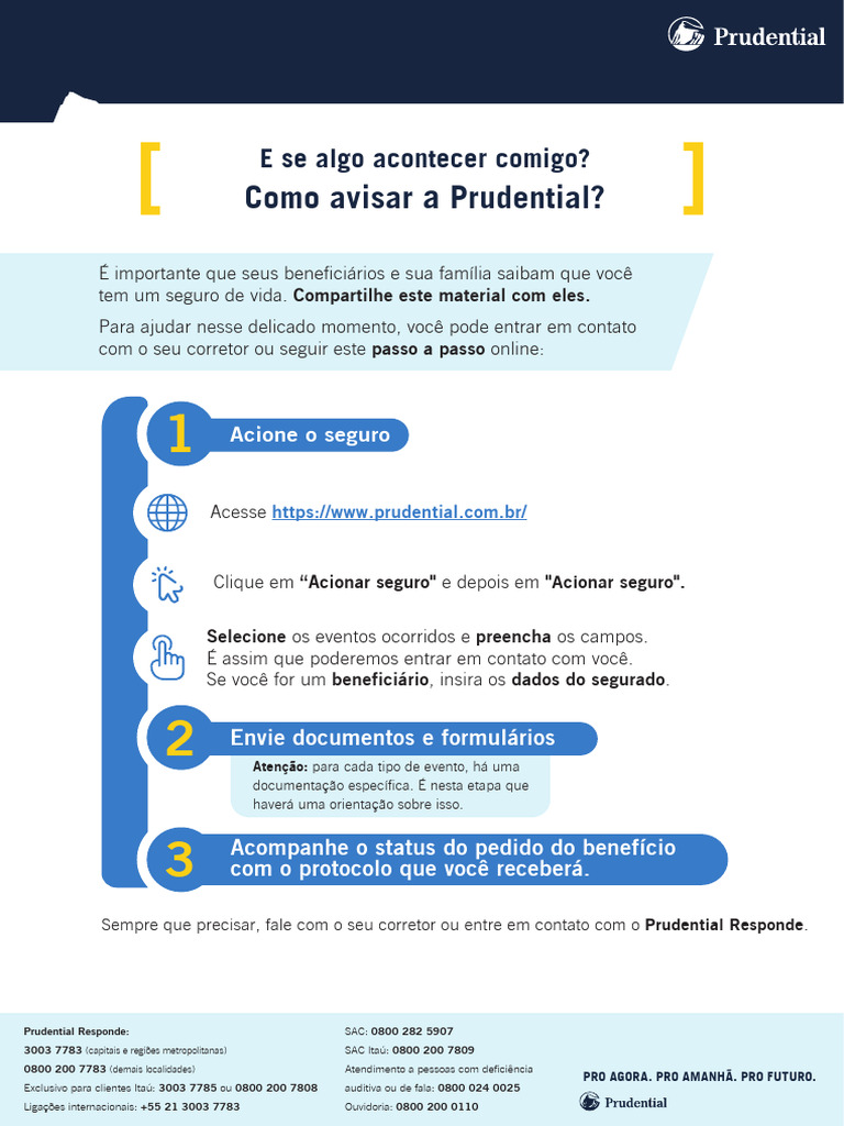 Acionamento de Seguro Prudential | PDF