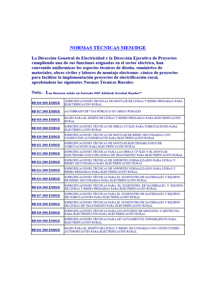 Normas DGE | PDF | Ingenieria Eléctrica | Electricidad