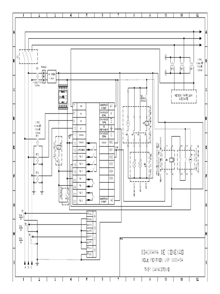 Diagrama Trifilar Relés | PDF