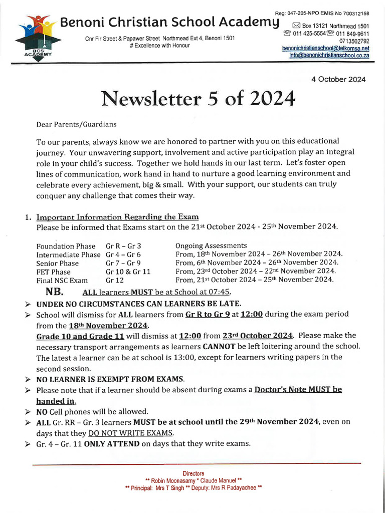 Newsletter 5 of 2024 | PDF
