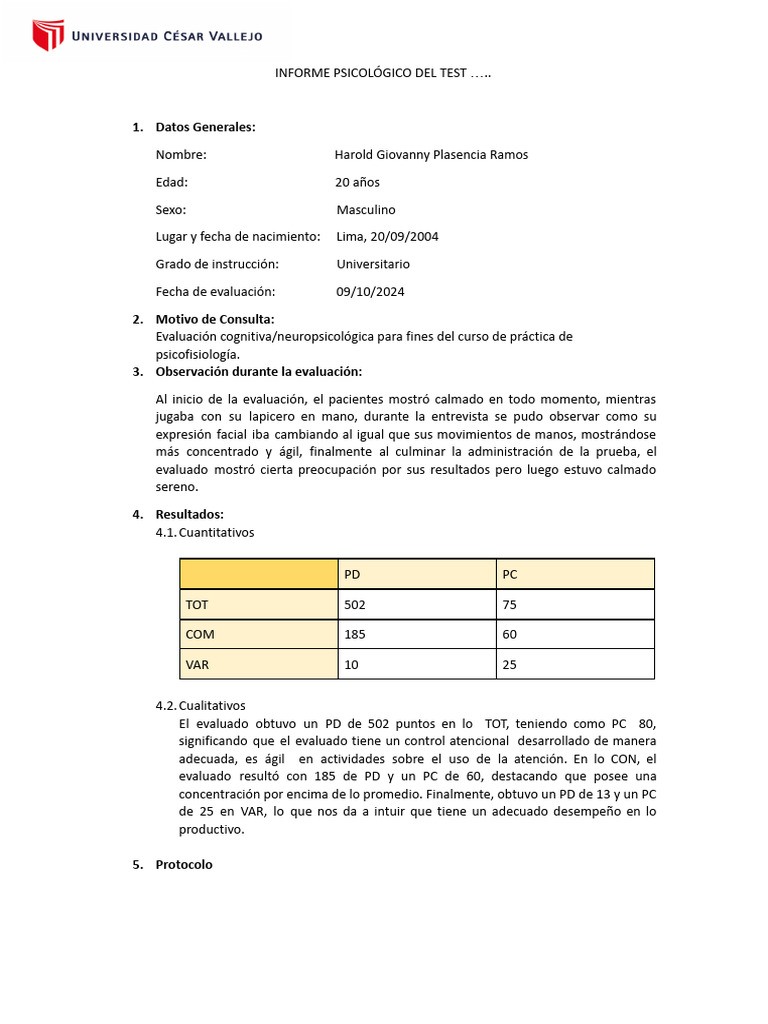 INFORME TEST D2 - HAROLD PLASENCIAdocx-1 - 241019 - 182735 | PDF