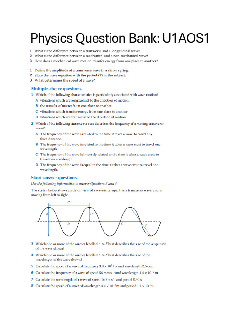 physics question bank | PDF