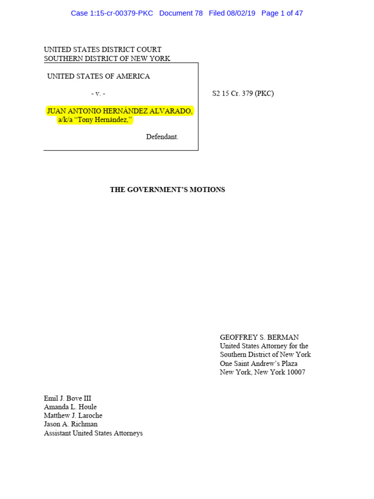 Motion in Limine 08.02.19 D | PDF | Relevance (Law) | Hearsay