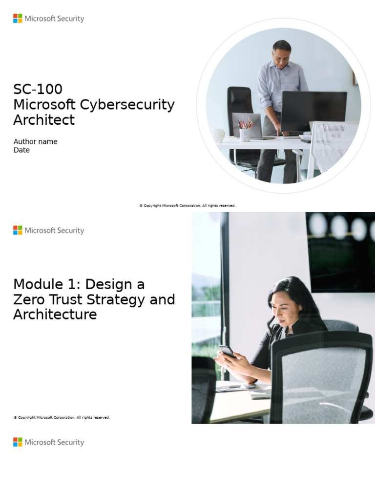 SC 100t00a Enu Powerpoint 01 | PDF | Computer Network | Security