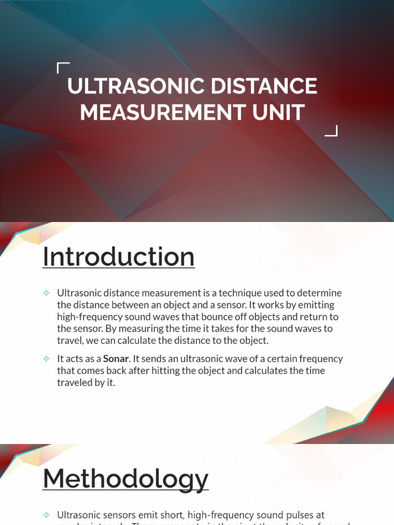 Ultrasonic Distance Measurement Guide | PDF | Computers | Technology ...