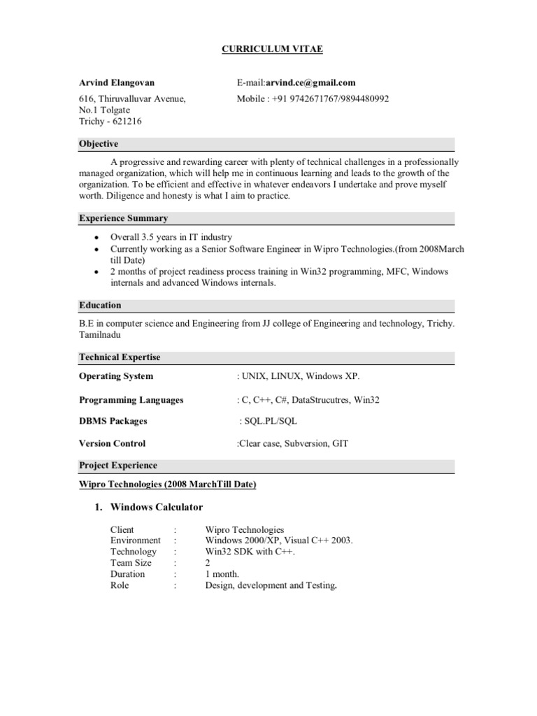 Arvind Resume | PDF | Portable Document Format | Printer (Computing)