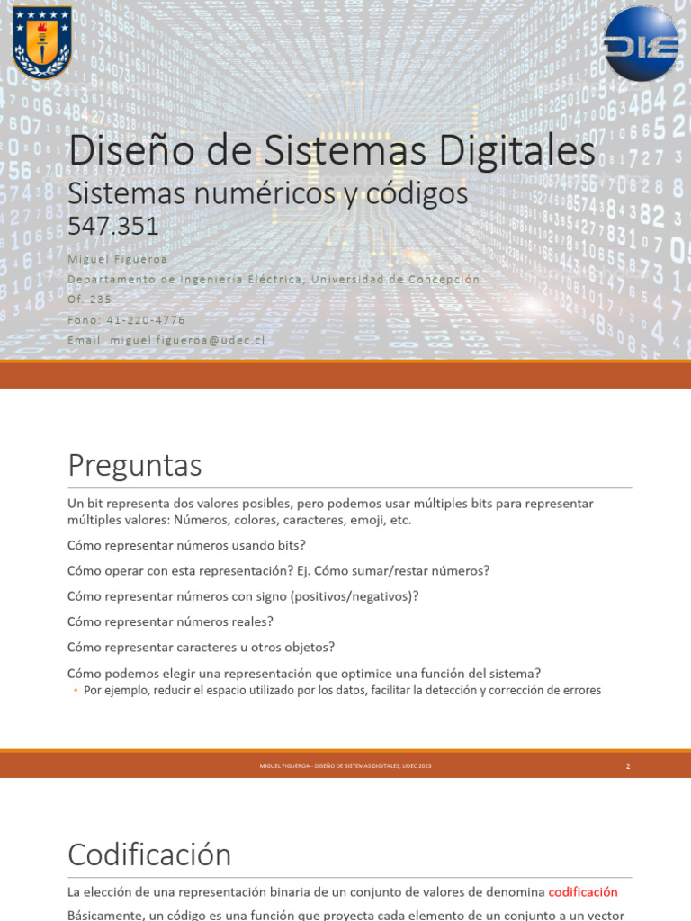 3. Sistemas numéricos y códigos (1) | PDF | Poco | Decimal codificado en binario