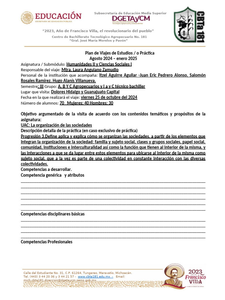 Viaje a Gto 2024 | PDF