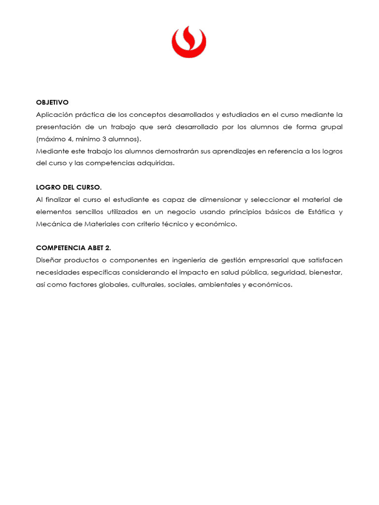 TF Estatica | PDF | Tornillo | Viga (Estructura)