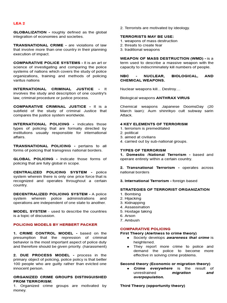 LEA-2_2c | PDF | Weapons Of Mass Destruction | Human Trafficking