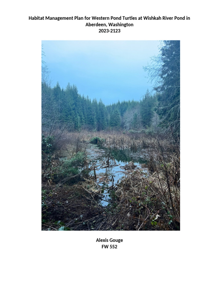 WPT Habitat Management Plan | PDF | Forests | Pond