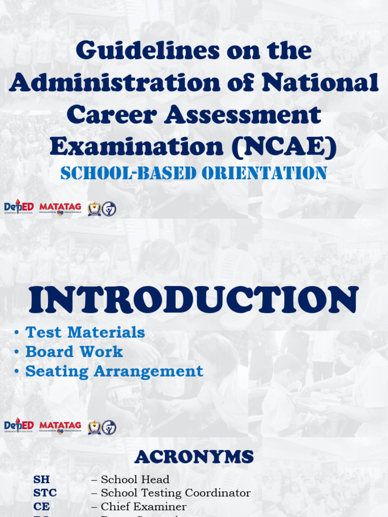 NCAE Orientation | PDF | Stationery