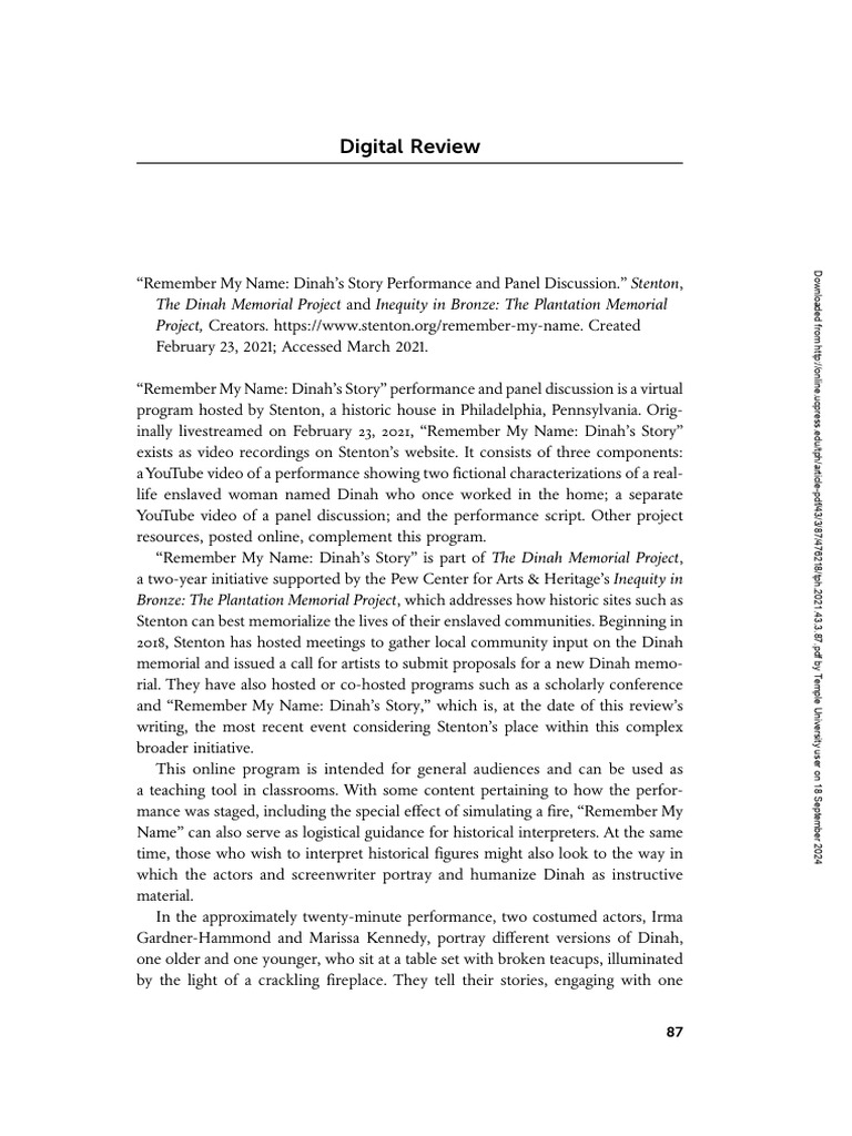 Public Historian review #1 | PDF