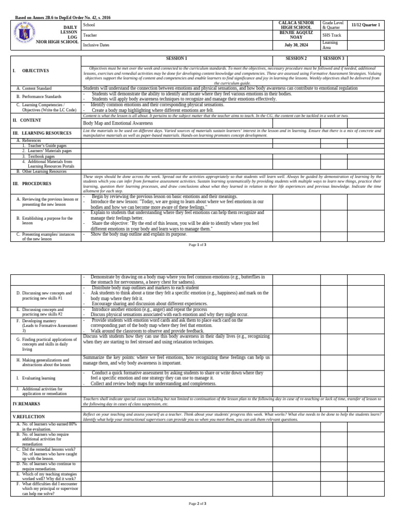 Day-2-Boy-Map | PDF | Learning | Emotions