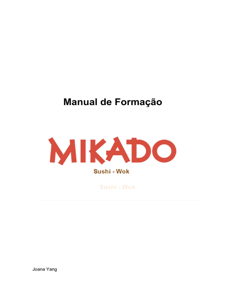 Manual Mikado 2024 | PDF | Sushi | Alimentos